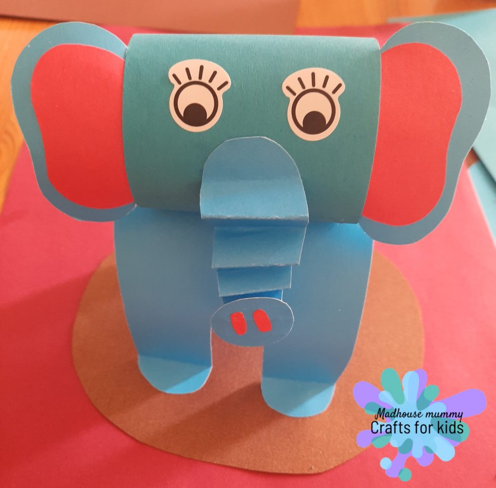DIY paper elephant craft - This Crafty Family - craft for kids.