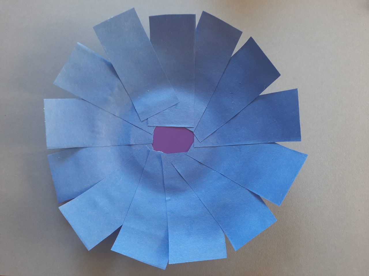 Simple paper rosettes. - This Crafty Family Crafts for kids.