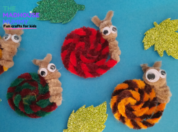 Cute pipe cleaner snail magnets - This Crafty Family - crafts for kids