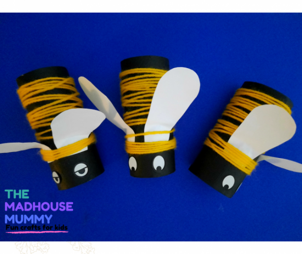 Yarn wrapped bumble bees. - This Crafty Family - crafts for kids