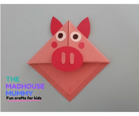 Pig corner bookmarks - This Crafty Family - Crafts for kids