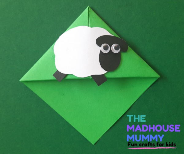 Sheep corner bookmarks - This Crafty Family - Crafts for kids
