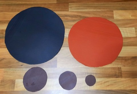 Cardboard box Viking shield. - This Crafty Family - Crafts for kids