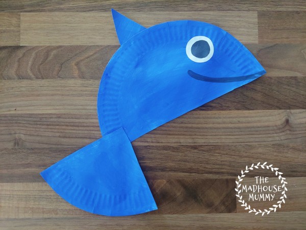 Paper plate dolphin craft - This Crafty Family - Crafts for kids