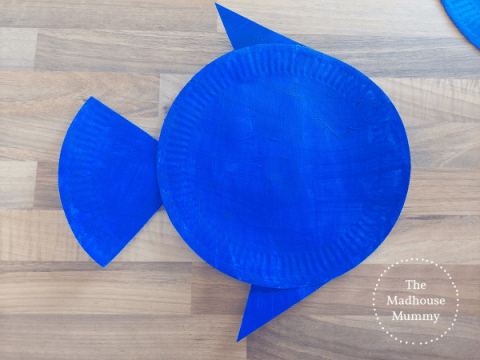 Paper plate Rainbow fish - This Crafty Family - Crafts for kids