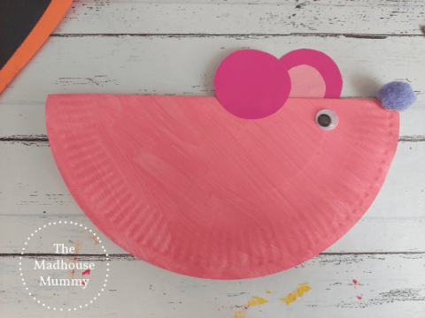 Paper plate mouse - This Crafty Family - Crafts for kids