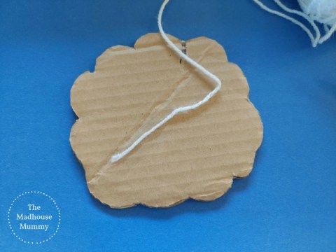 Yarn wrapped sheep craft - This Crafty Family - Crafts for kids