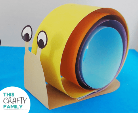 Cute paper snail craft - This Crafty Family - Crafts for kids