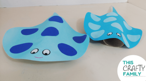Paper stingray craft - This Crafty Family - Crafts for kids!