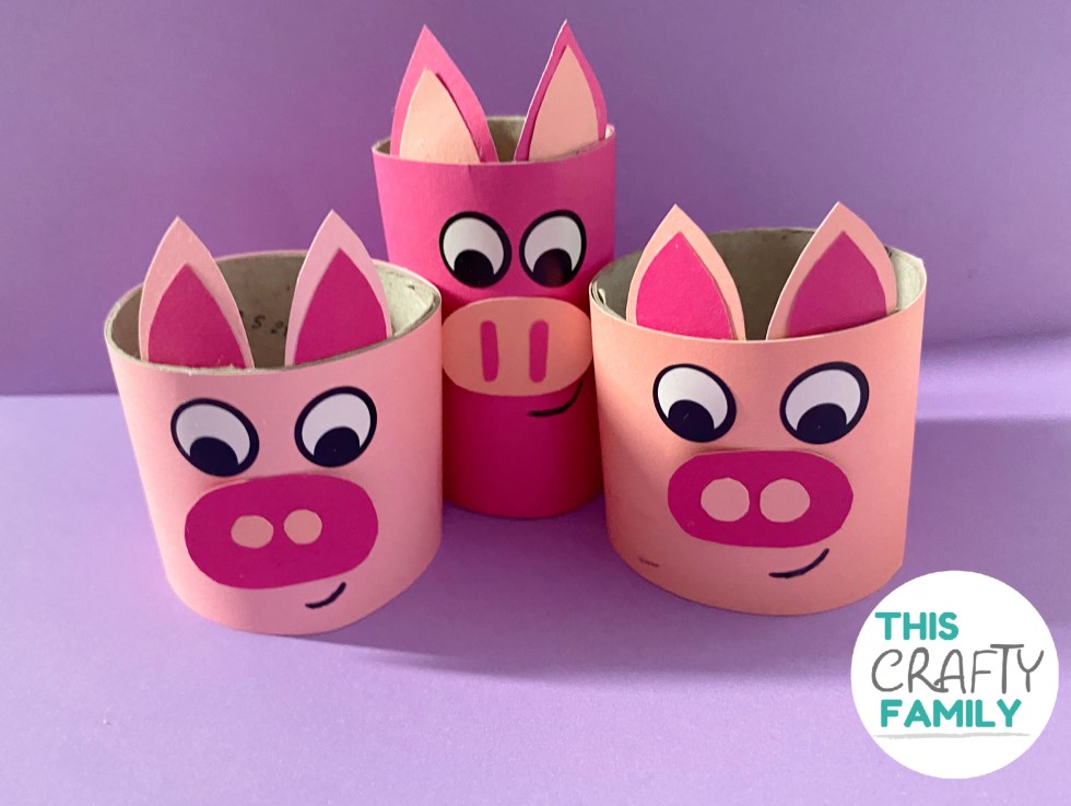 3 little pigs craft - This Crafty Family