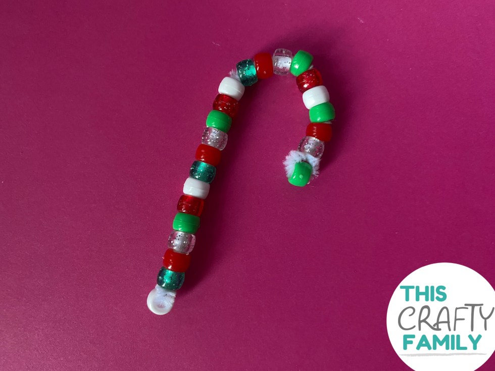 Beaded candy cane ornaments - This Crafty Family