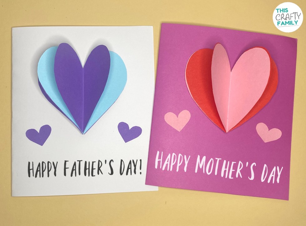 3D heart cards - This Crafty Family