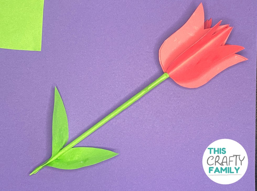 EASY Paper tulips - This Crafty Family