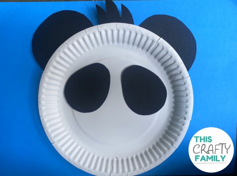 Paper plate panda - This Crafty Family