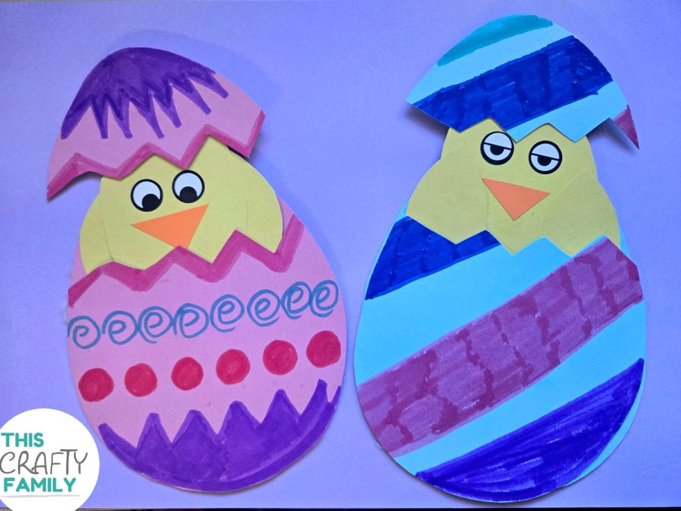 Pop up Easter chicks - This Crafty Family