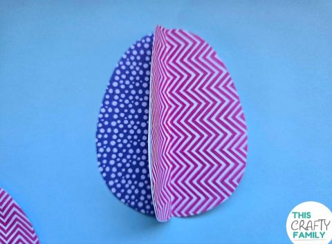 Paper Easter egg decorations - This Crafty Family