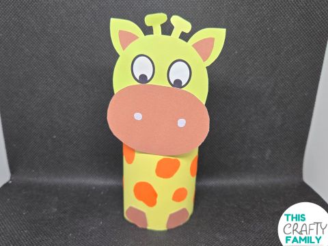 tp roll giraffe craft - This Crafty Family crafts for kids