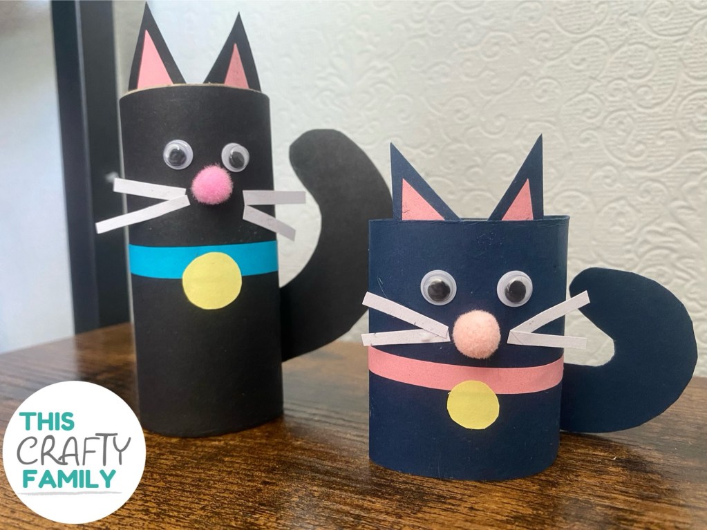 Halloween cat craft - This Crafty Family